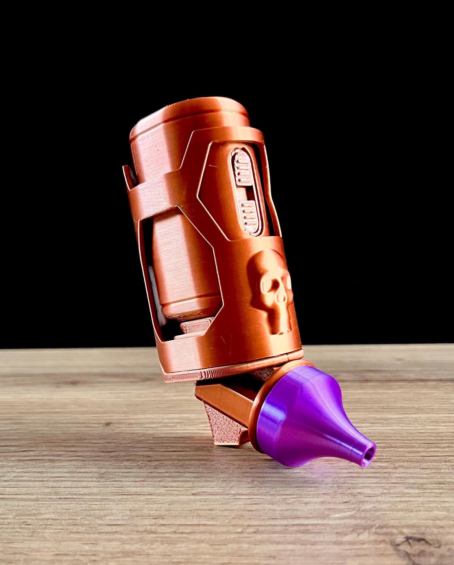 Black Lace Cyberpunk 2077 Inspired Inhaler for Cosplay 3D Printed ...