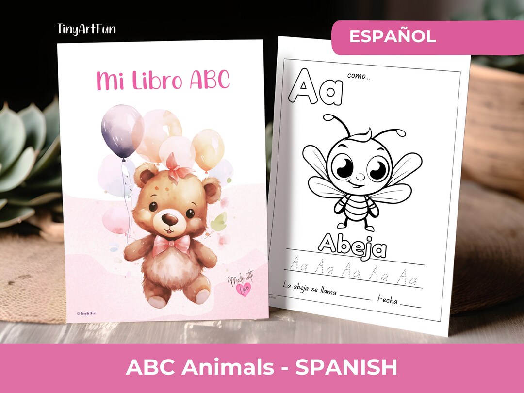 Primer Libro De ABC, Coloring Pages in Spanish, Animal Alphabet ...