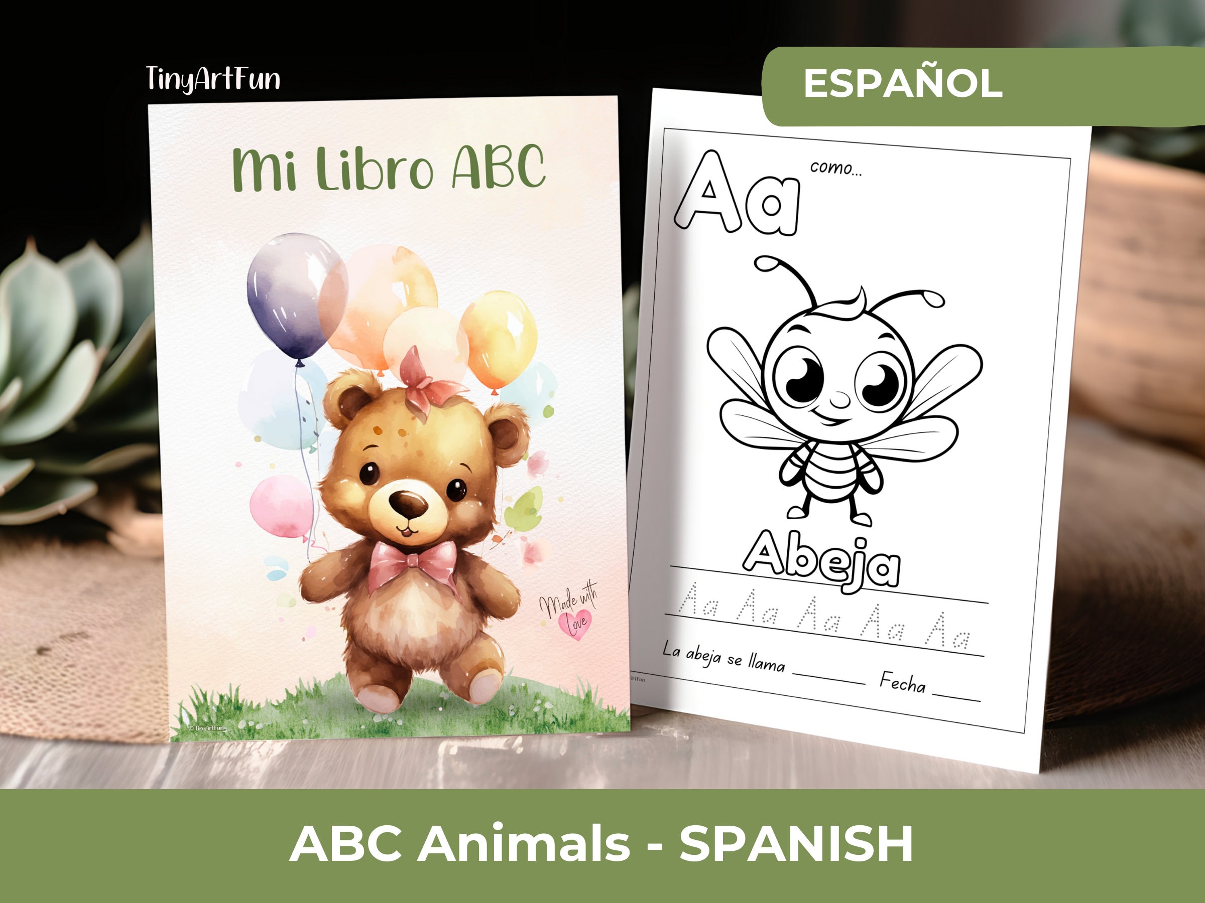 Alfabeto Español, ABC Book in Spanish, Animal Alphabet in Spanish ...