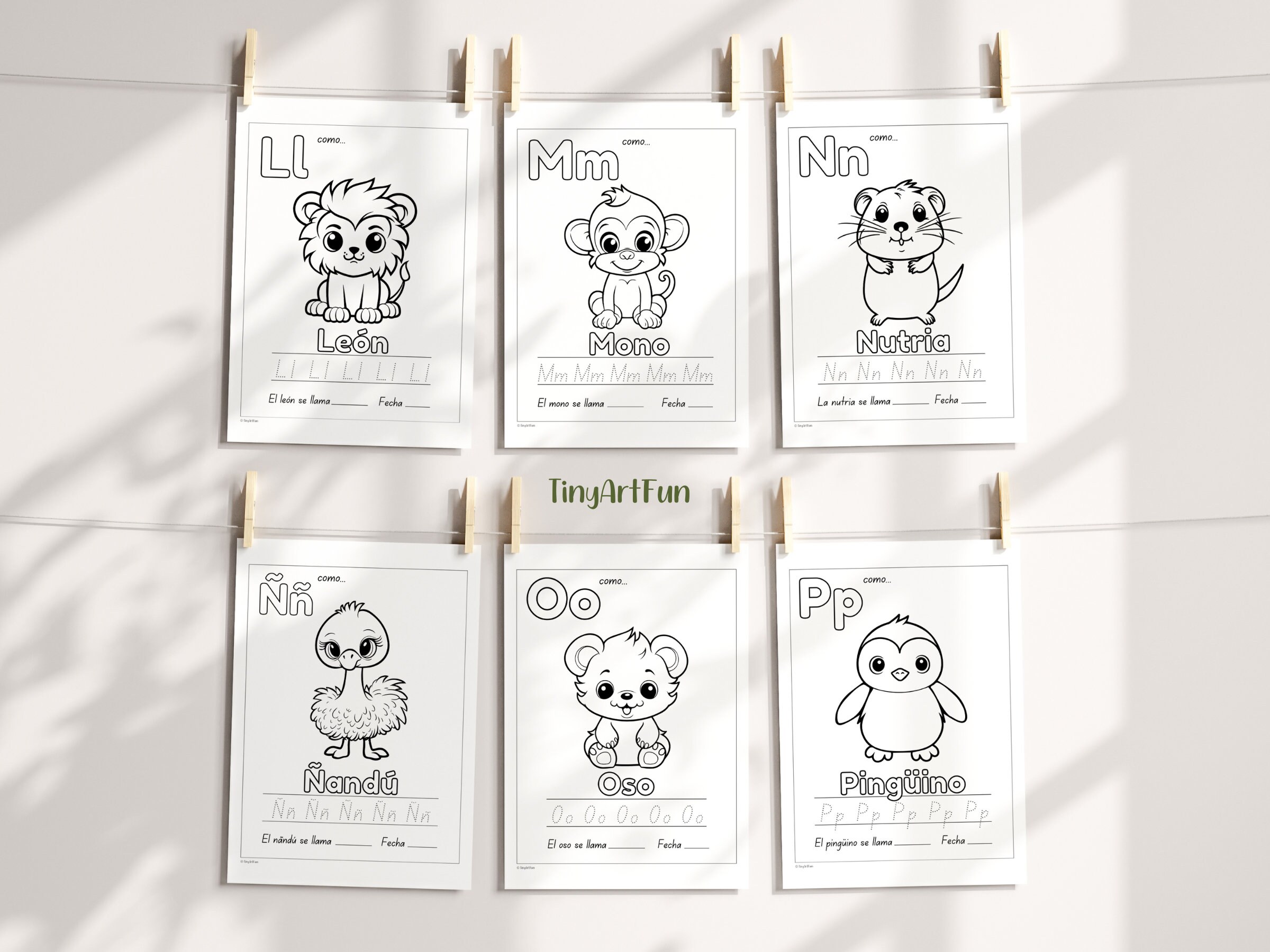 Alfabeto Español, ABC Book in Spanish, Animal Alphabet in Spanish ...