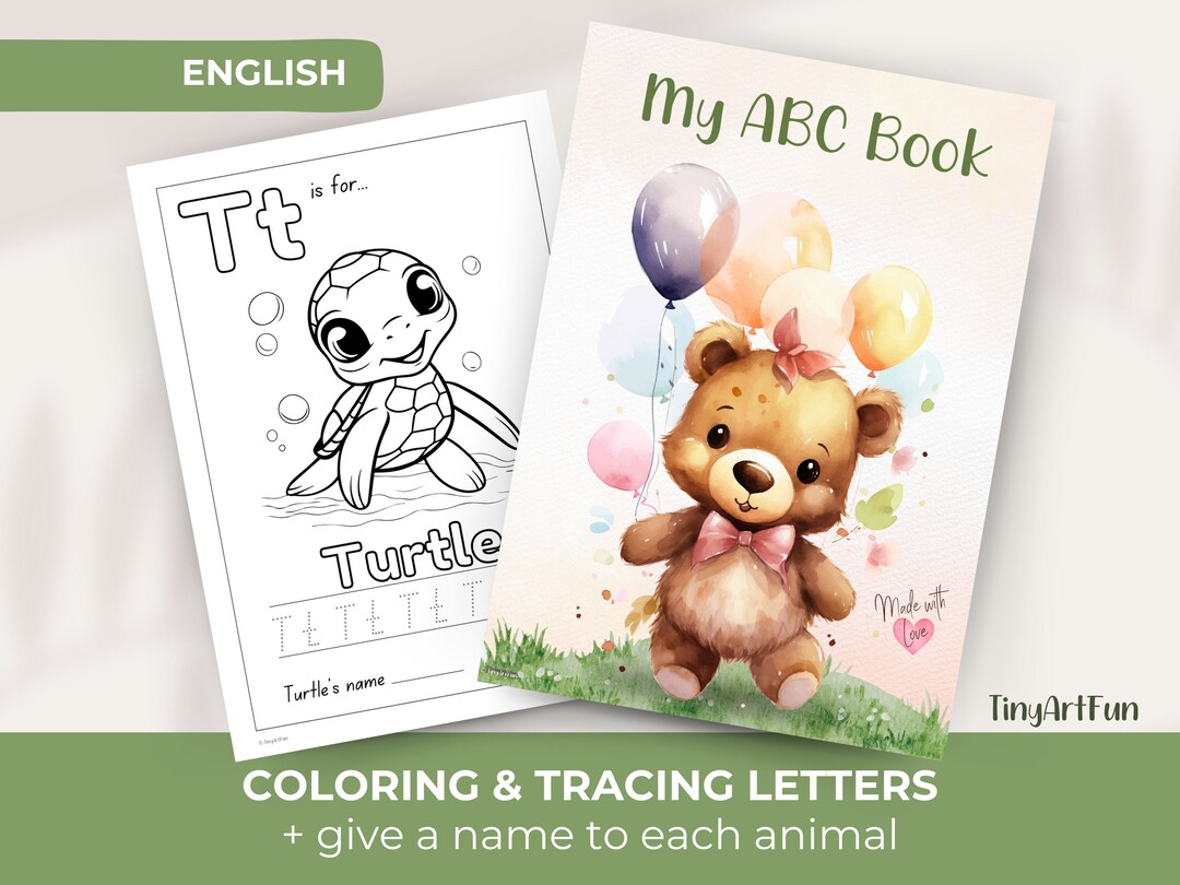 Alphabet Coloring Pages | ABC Coloring Book | Animal Alphabet ...