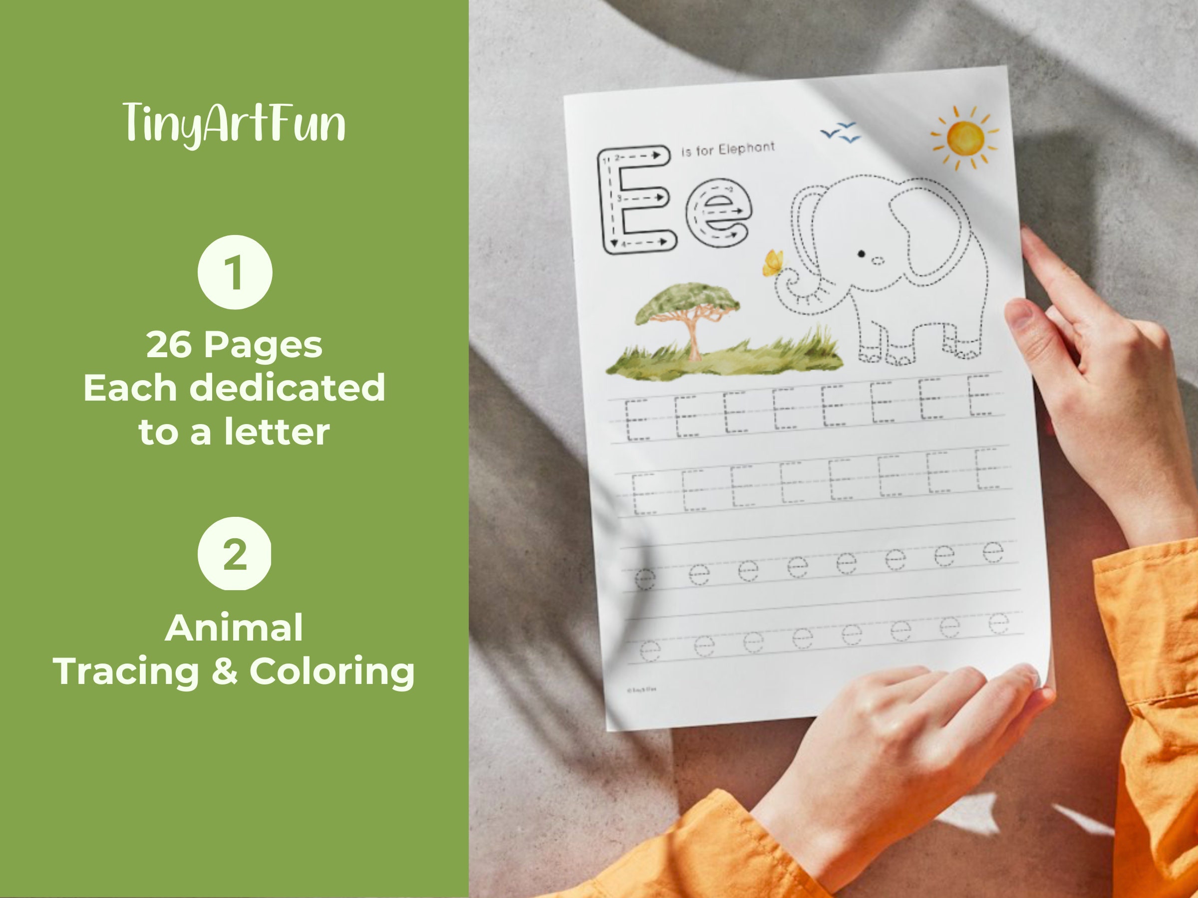 Letter Tracing Workbook, 26 Printable Alphabet Tracing Worksheets ...