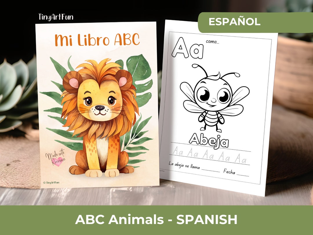 Alfabeto Español, ABC Book in Spanish, Animal Alphabet in Spanish ...