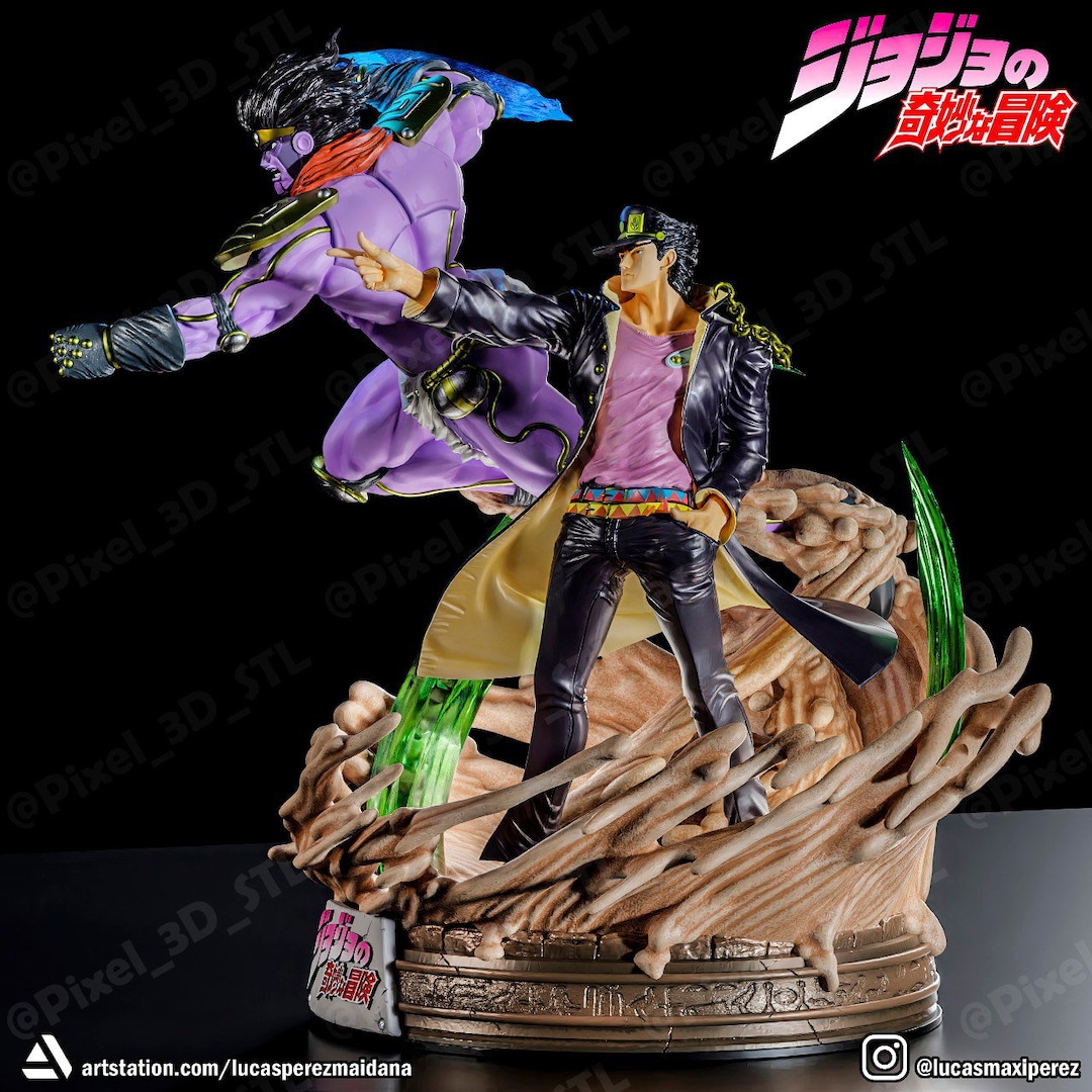 Jotaro Kujo Jojo's Bizarre Adventure 3D Figure Resin Printed in 12K - Etsy