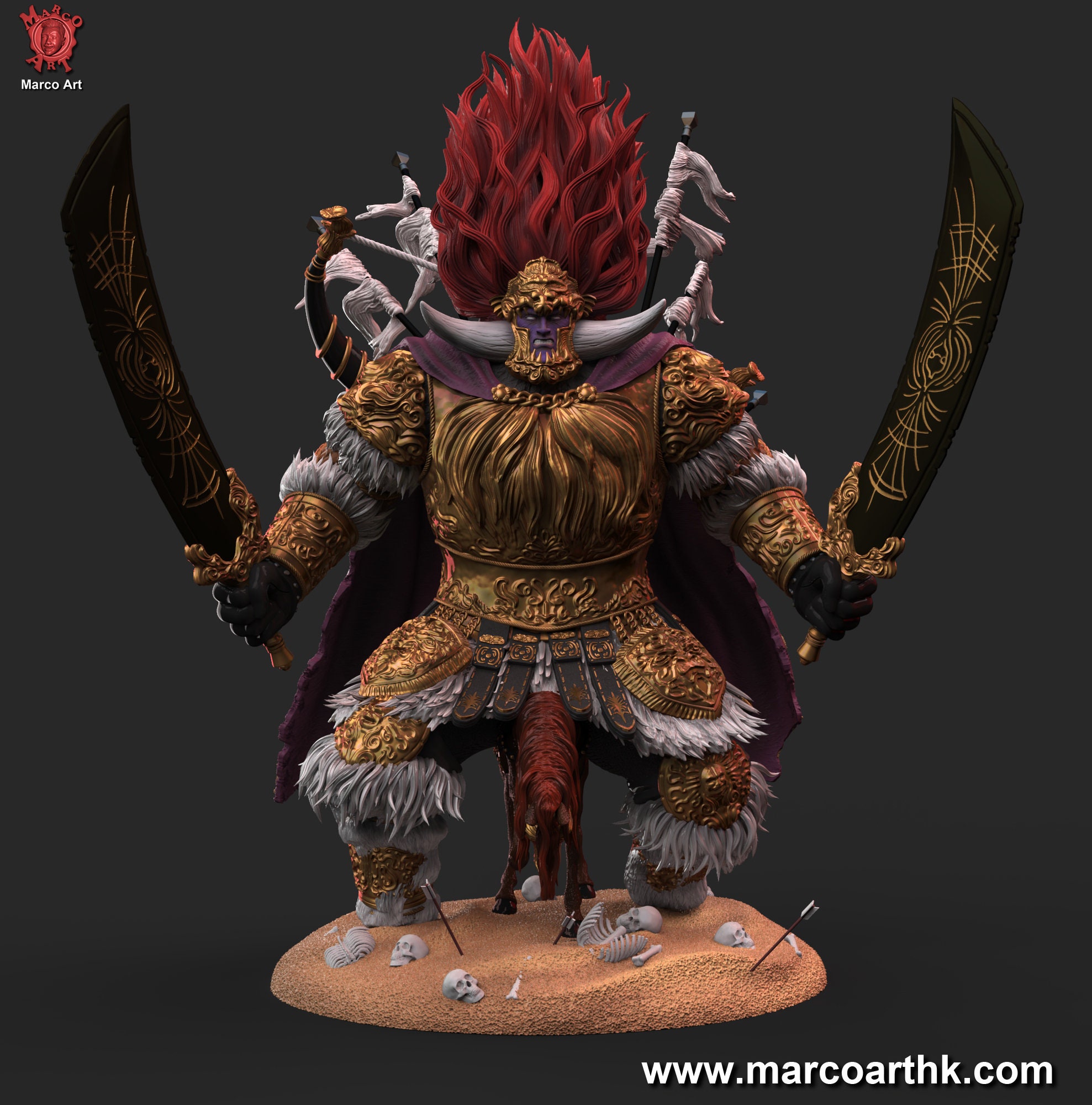 Radahn Elden Ring 3D Model Resin Printed in 12K - Etsy