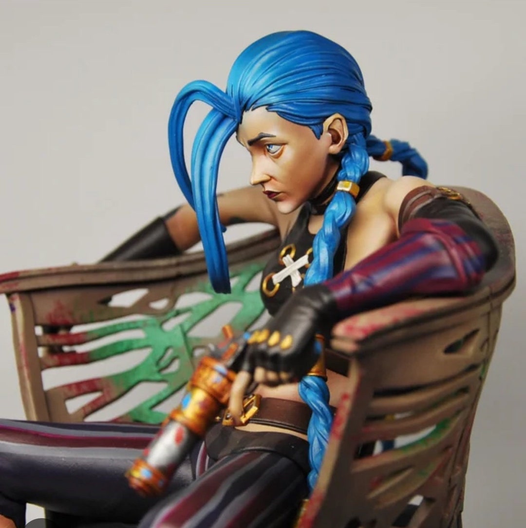 Jinx League of Legends 3D Figure Resin Printed in 12K - Etsy