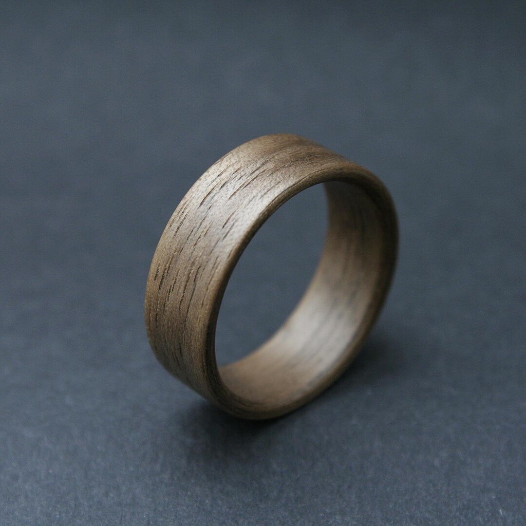 Walnut Wood Ring Bentwood Ring Wooden Wedding Band Wood Ring American ...