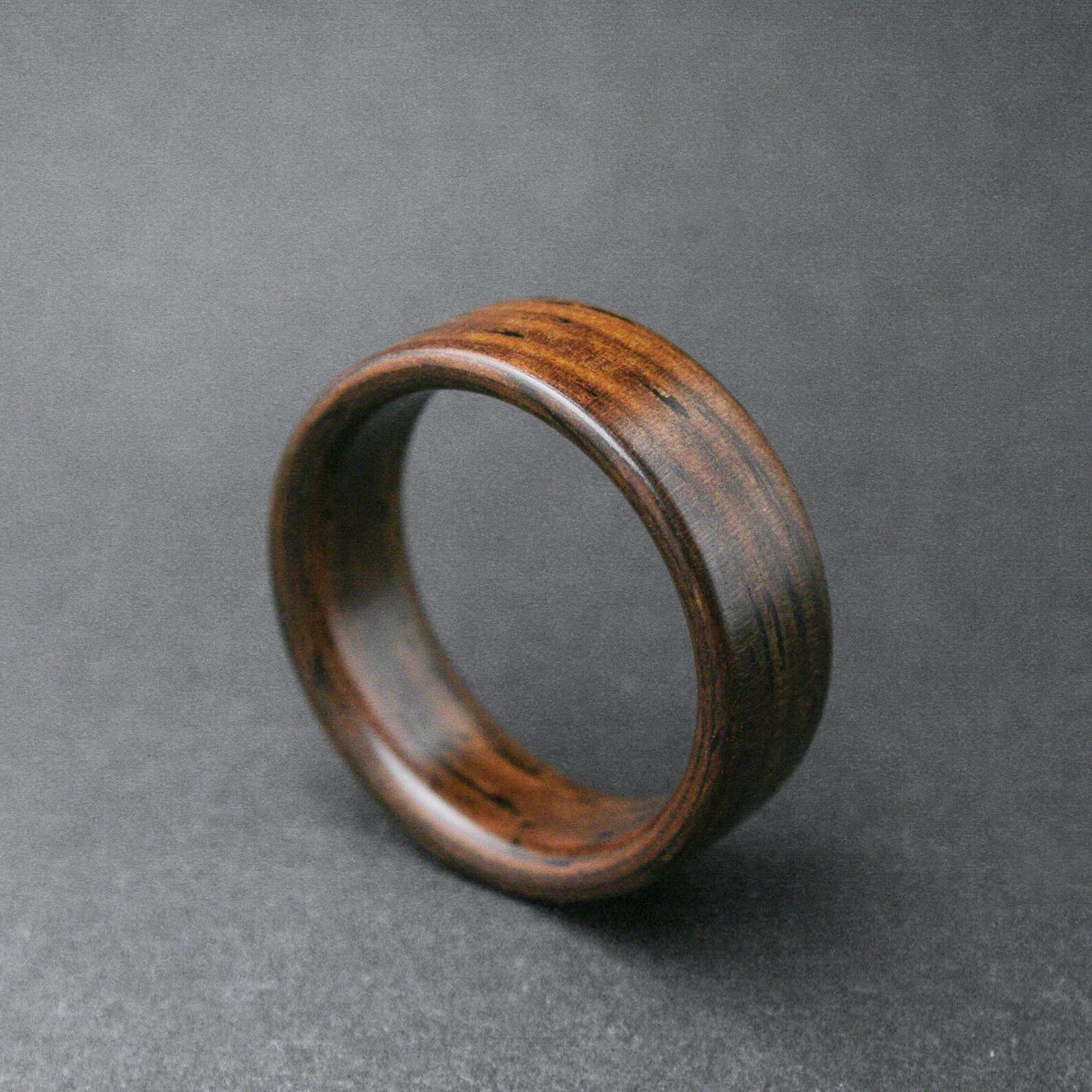 Cocobolo Wood Ring -wooden Wedding Band. Handmade Wooden Ring, Wooden ...