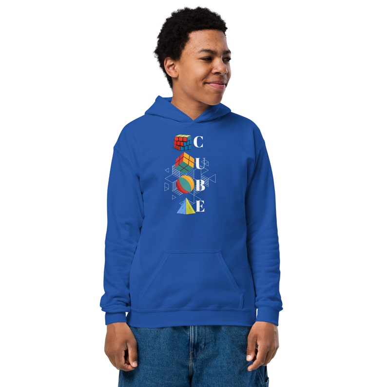 Retro Rubiks Cube Hoodie, Fun Puzzle Game Sweatshirt, Unisex Cuber Gift ...
