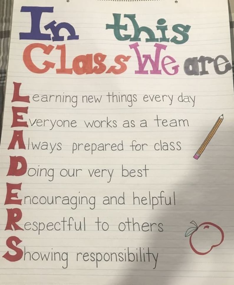 Leaders Anchor Chart - Etsy