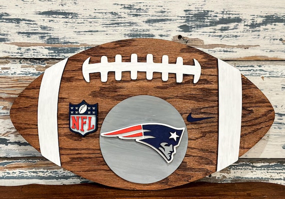 Wooden Nfl Logo 14” X 11” NFL Logo Rustic Wood Sign Wall Decor