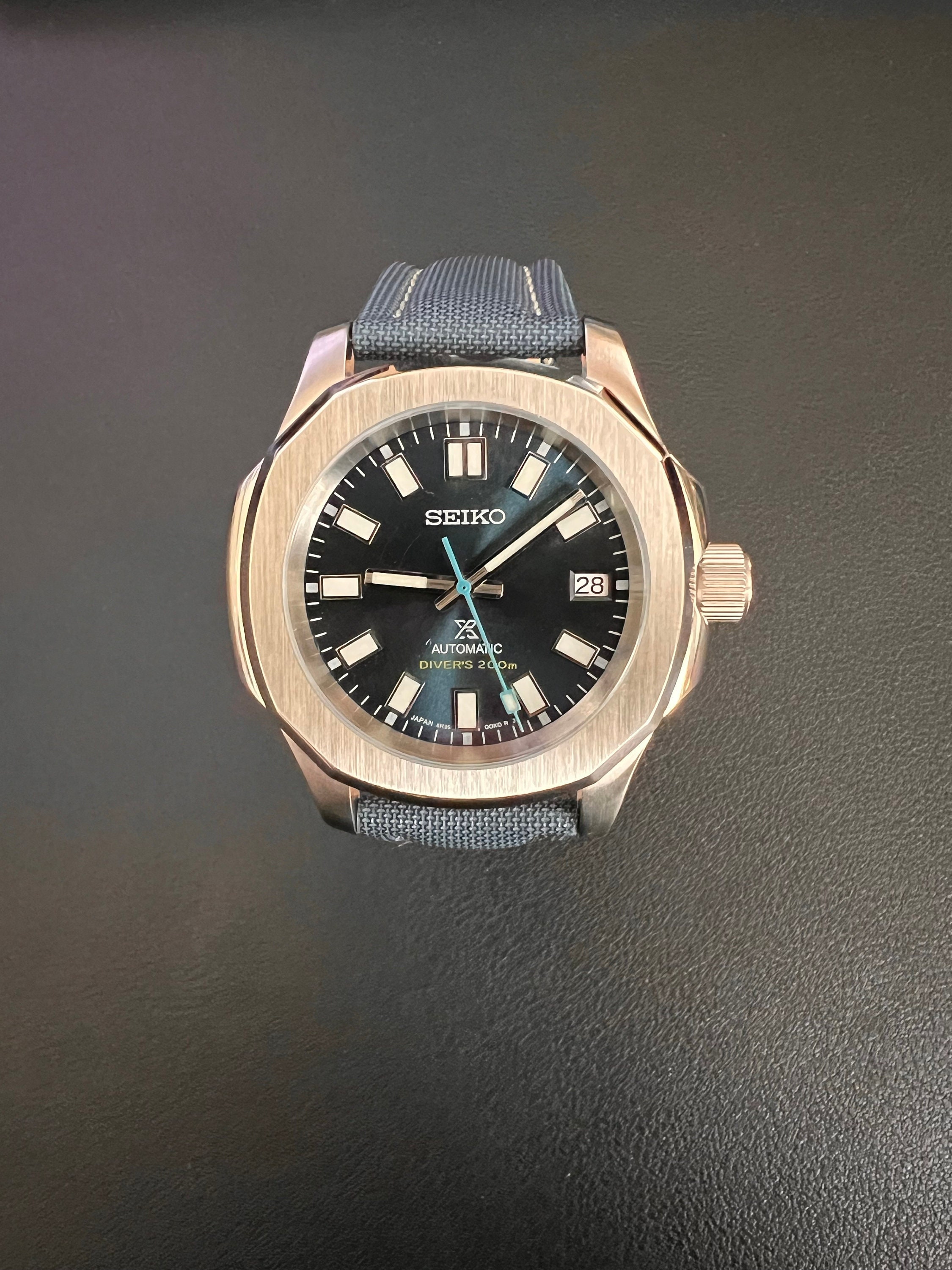 Custom Seiko MOD Seikonaut 41mm With Sailcloth Strap - Etsy