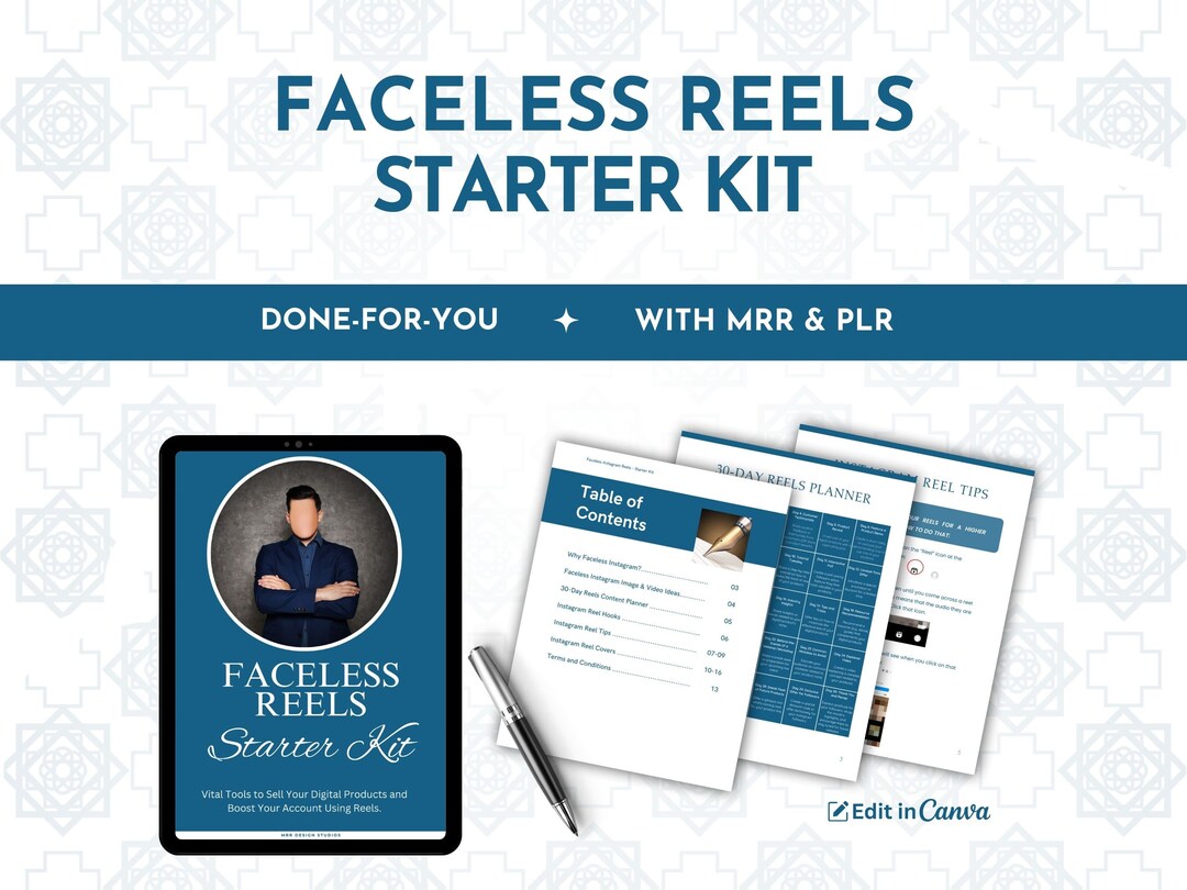 Faceless Reels Starter Kit: Instagram Growth Bundle W/ Master Resell ...
