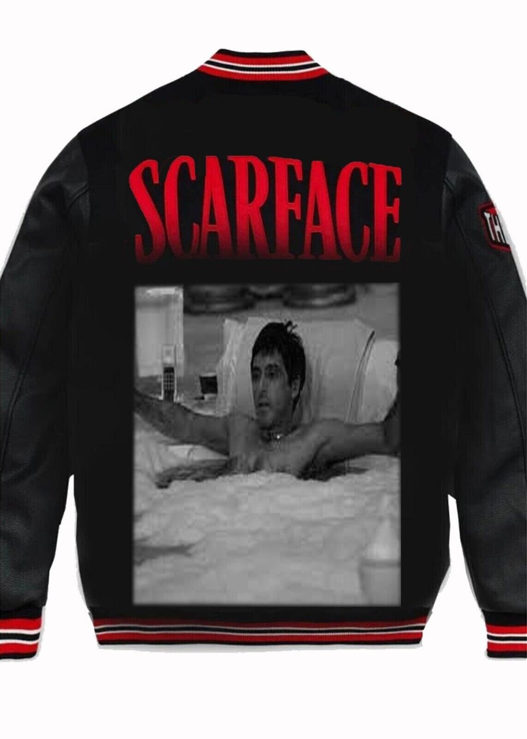 The World is Yours Black Bomber Scarface Varsity Jacket New Arrival ...