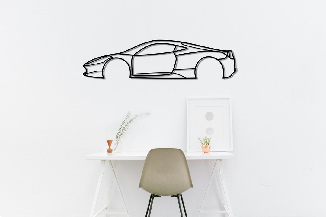 Ferrari 458 Italia Sports Car Silhouette Wall Art Decor Laser Cutting ...