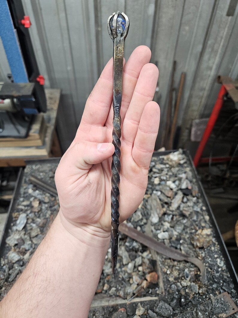 Handforged Marble Topper Fantasy Wand for Dungeons and Dragons or ...