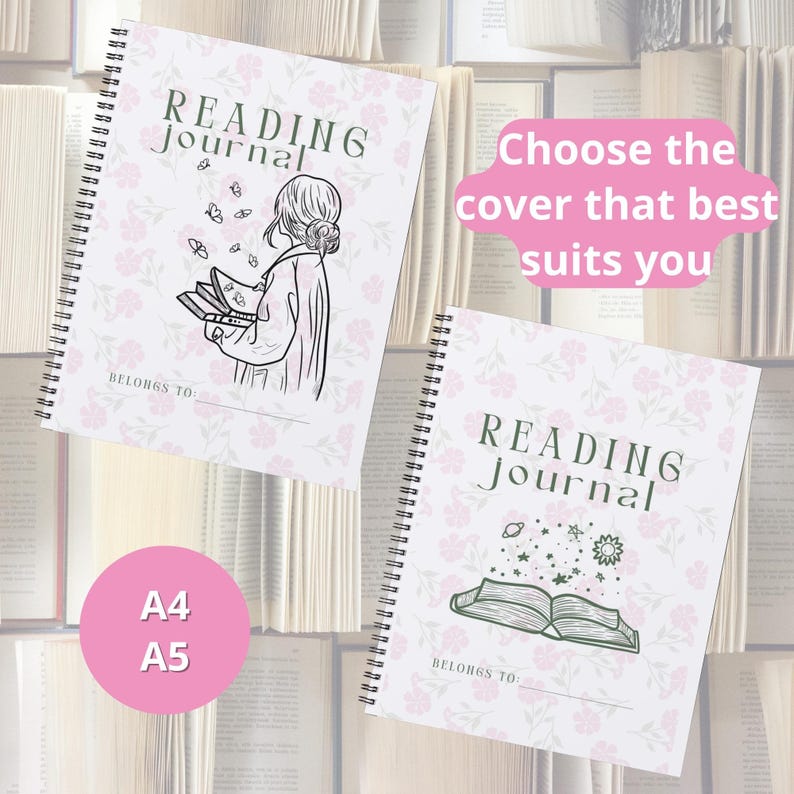 Simple Reading Journal Printable Bundle | Best A4 Books Diary - Etsy