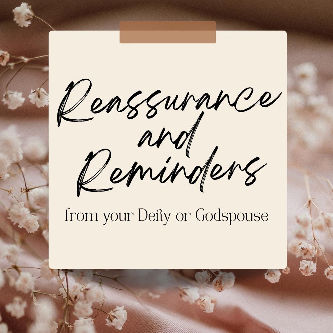 PRINTABLE Reassurance and Reminders From Your Deity | Personalized ...