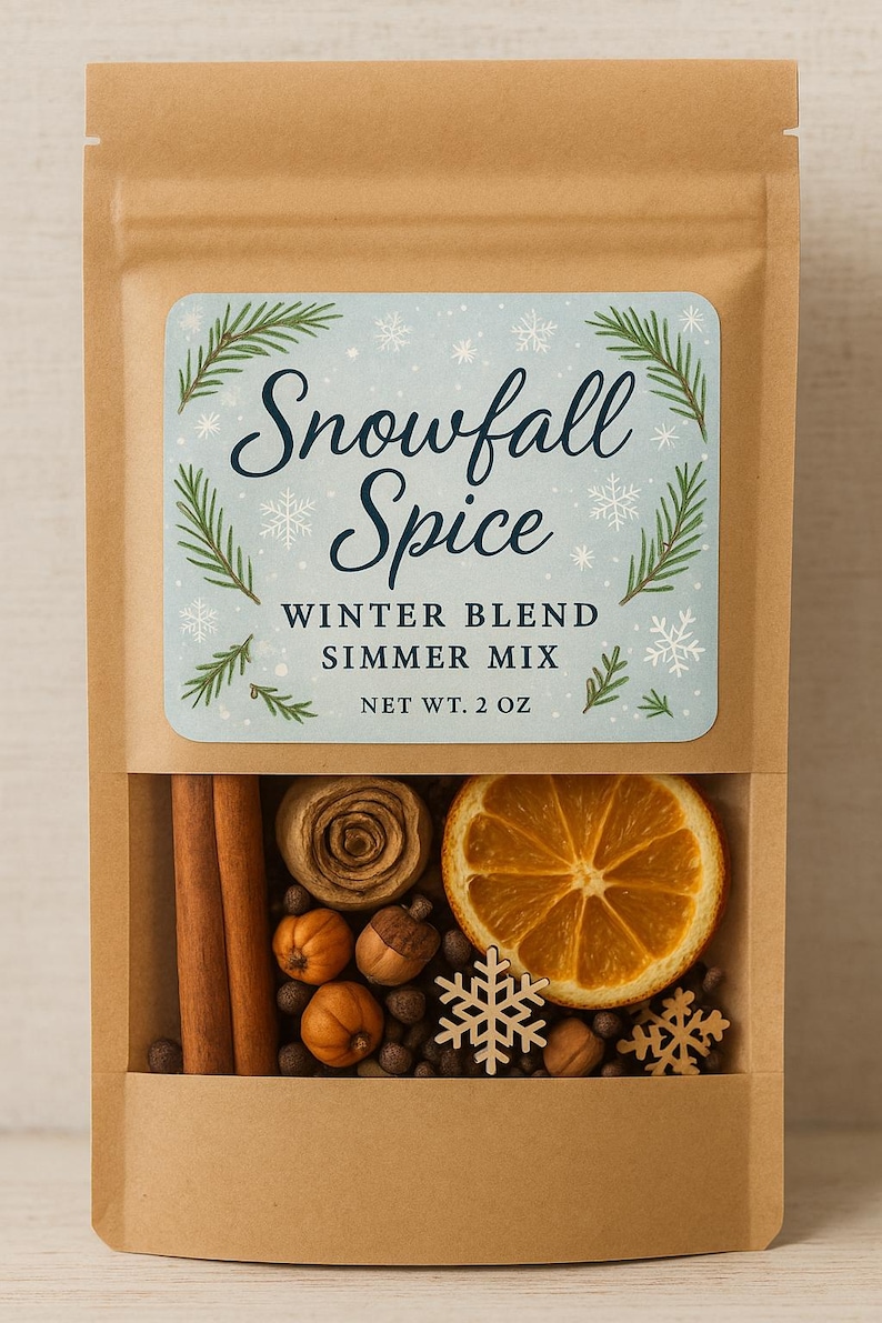 Snowfall Spice Simmer Pot Blend | Winter Stove Top Potpourri | Cozy ...