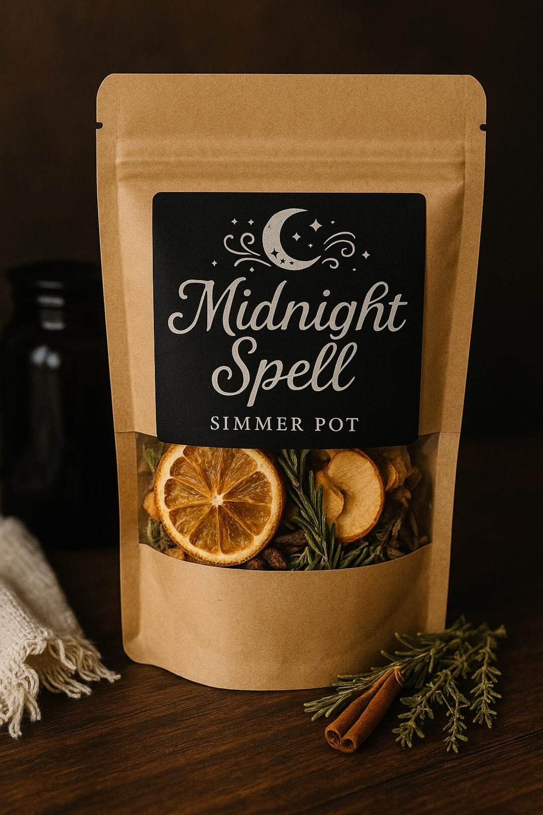 Midnight Spell Simmer Pot | Dried Botanical Stove Simmer Blend | Witchy ...