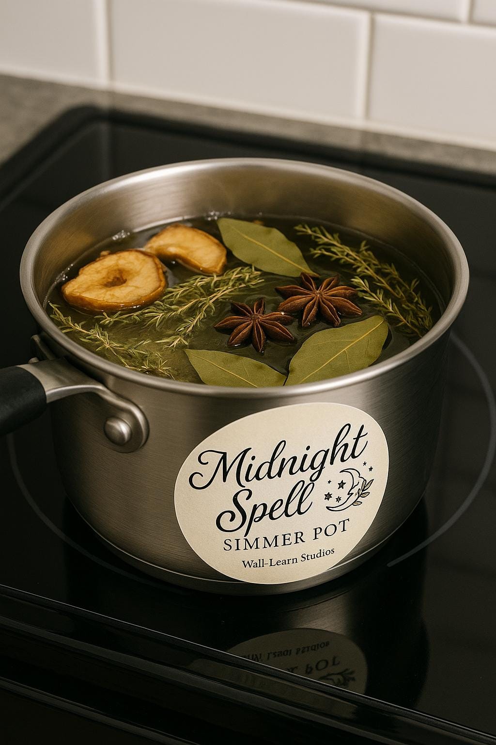 Midnight Spell Simmer Pot | Dried Botanical Stove Simmer Blend | Witchy ...