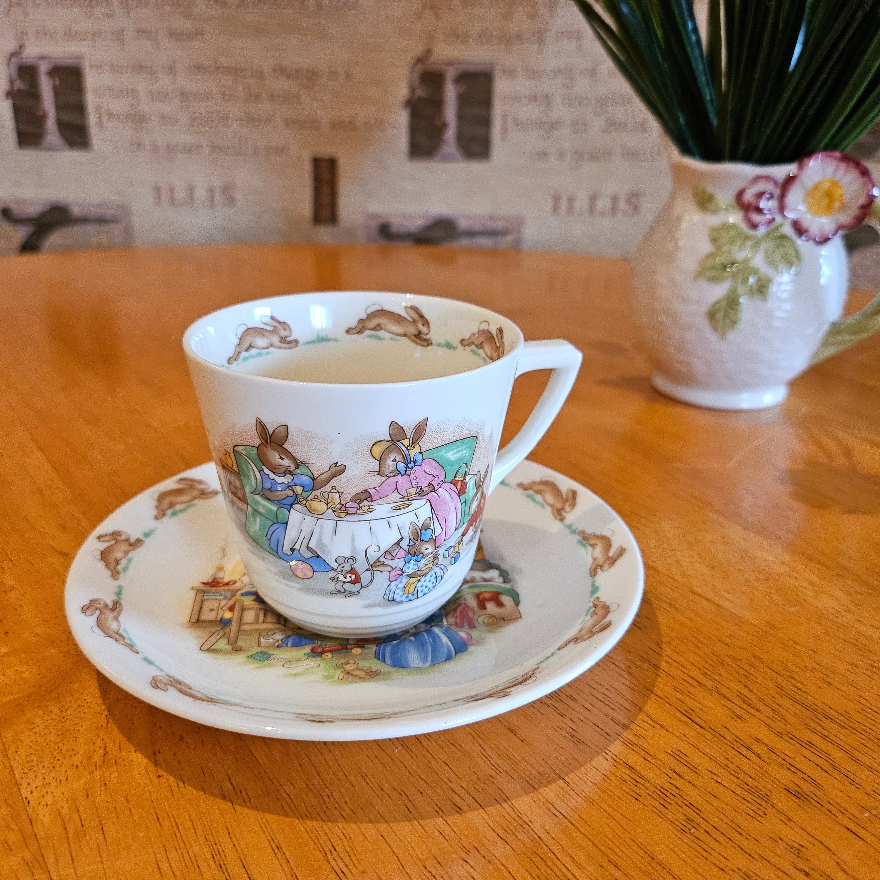 Royal Doulton Bunnykins Tea Cup & Saucer Set 1959 1975. Excellent ...