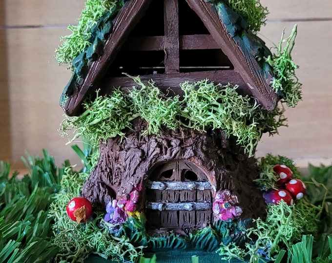 Mini Lit Fairy Garden Tree House - Etsy