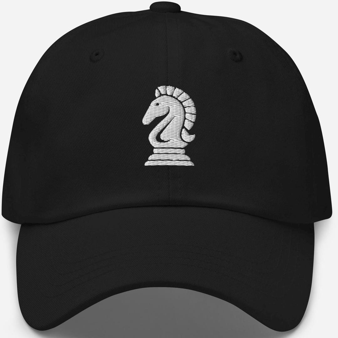 Custom Embroidered Chess Piece Dad Hats, Persoanlized Embroidery Fonts ...