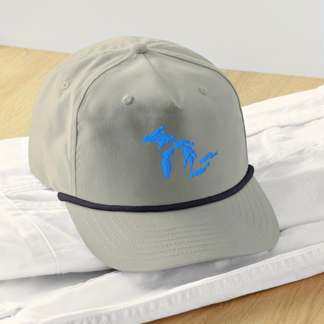 Custom Great Lakes Embroidered Golf Rope Cap, Vintage Style, Valentine ...