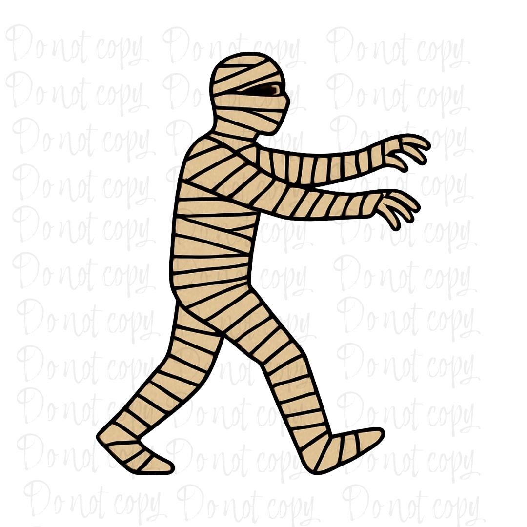 Cute Mummy Halloween Clipart, Transparent PNG (digital Download ...