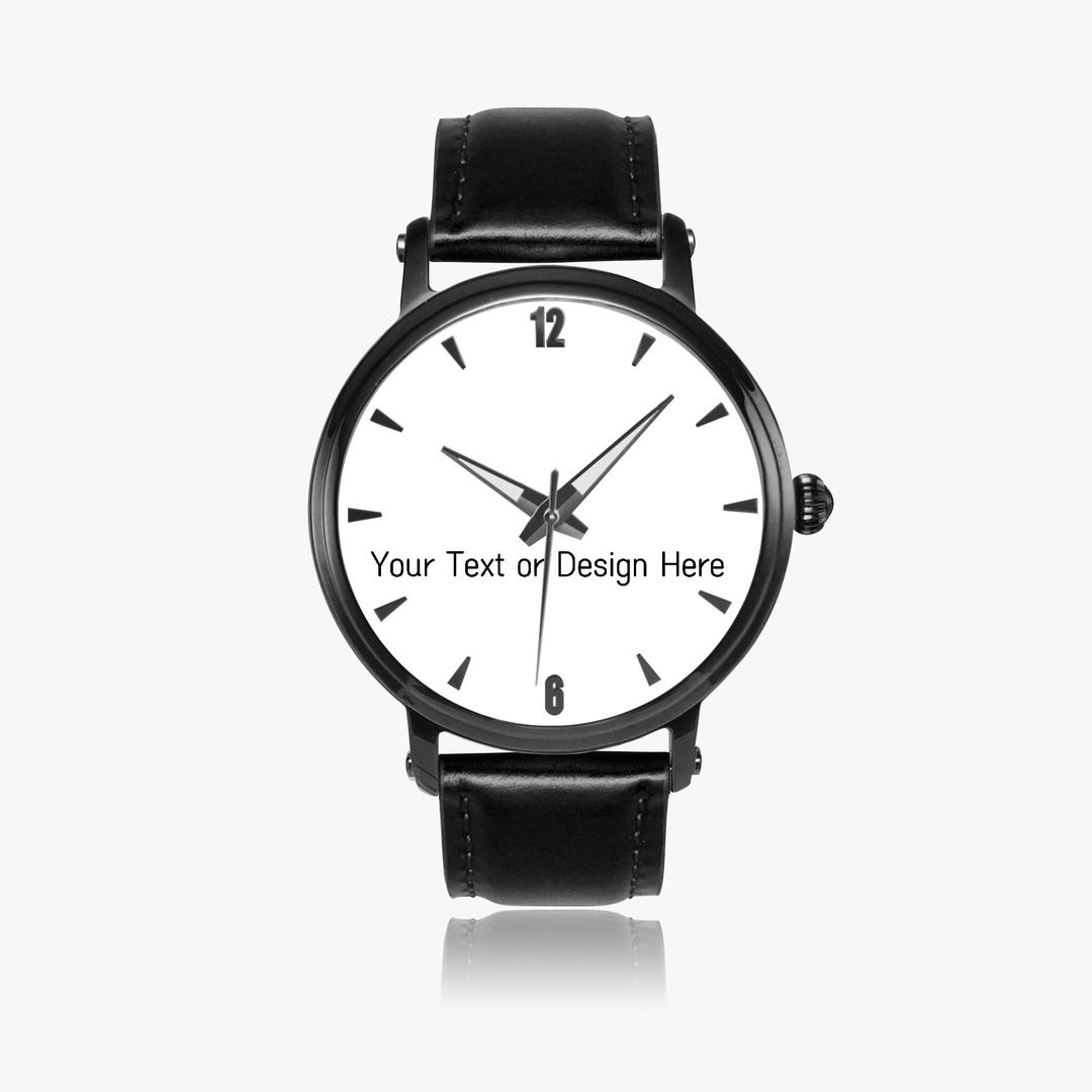 Customizable Design Your Own Watches 46mm Unisex Automatic Watch(black ...