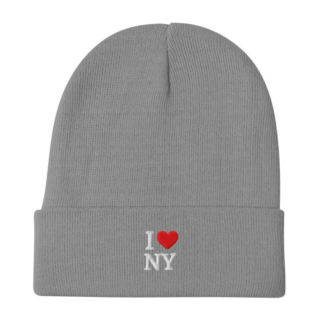 I Love NY Beanie - Embroidered New York Hat - City Pride Winter Cap ...