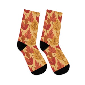 Fall Socks, Autumn Socks, Custom Novelty Socks, Crew Socks, Compression ...