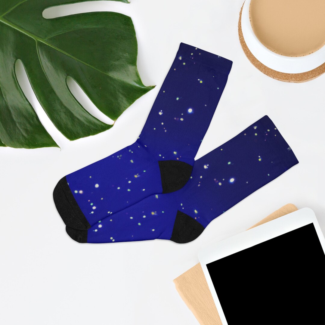 Night Sky Socks, Novelty Socks, Custom Socks, Funny Socks, Compression ...