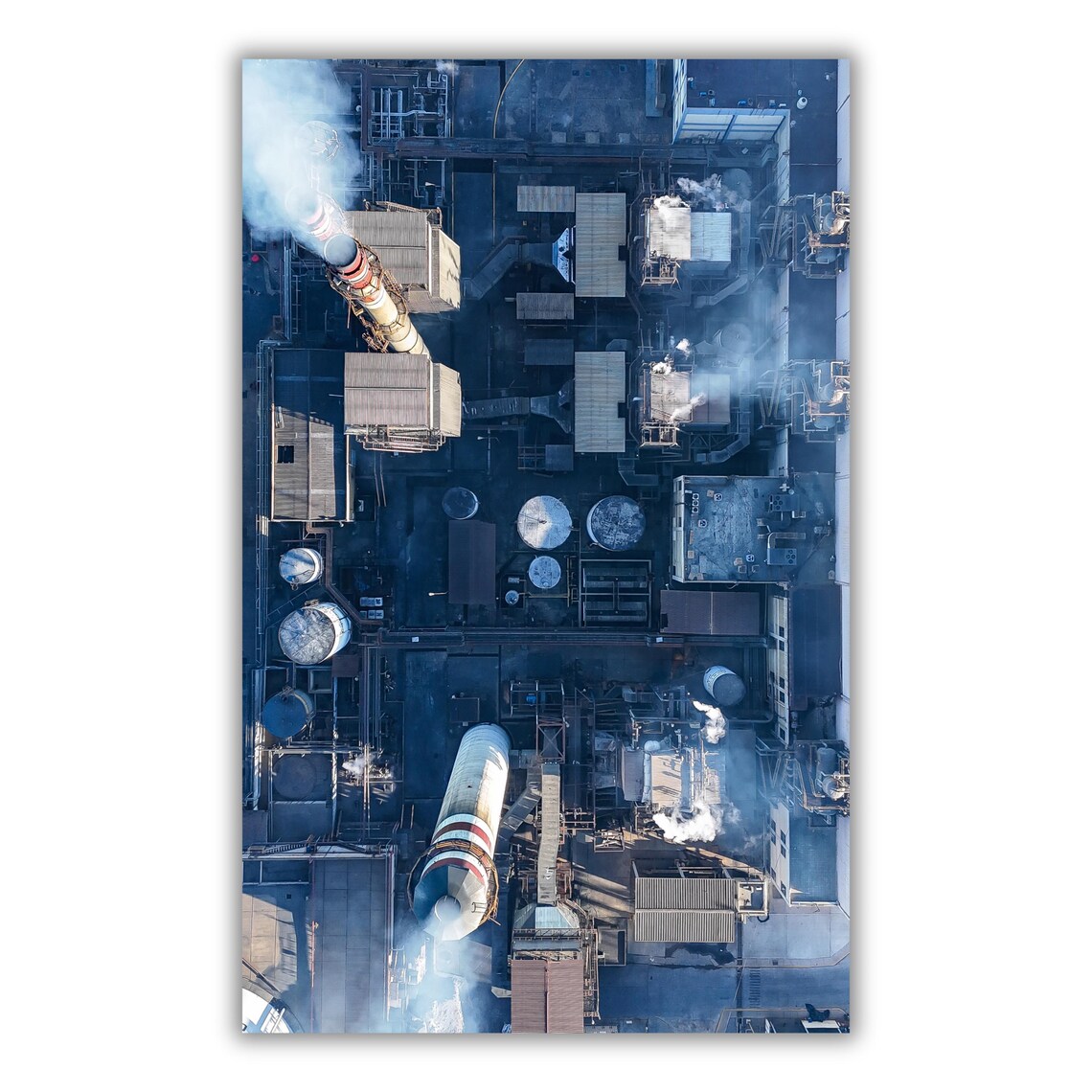 REFINERY - Aerial Photography Print - Wall Art - Industrial Factory ...