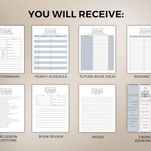 Book Club Starter Kit, Book Club Planner, Book Club Organizer Kit, Book ...