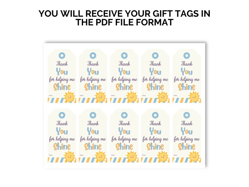 Teacher Appreciation Gift Tag, Teacher Appreciation Tags, Teacher Thank ...