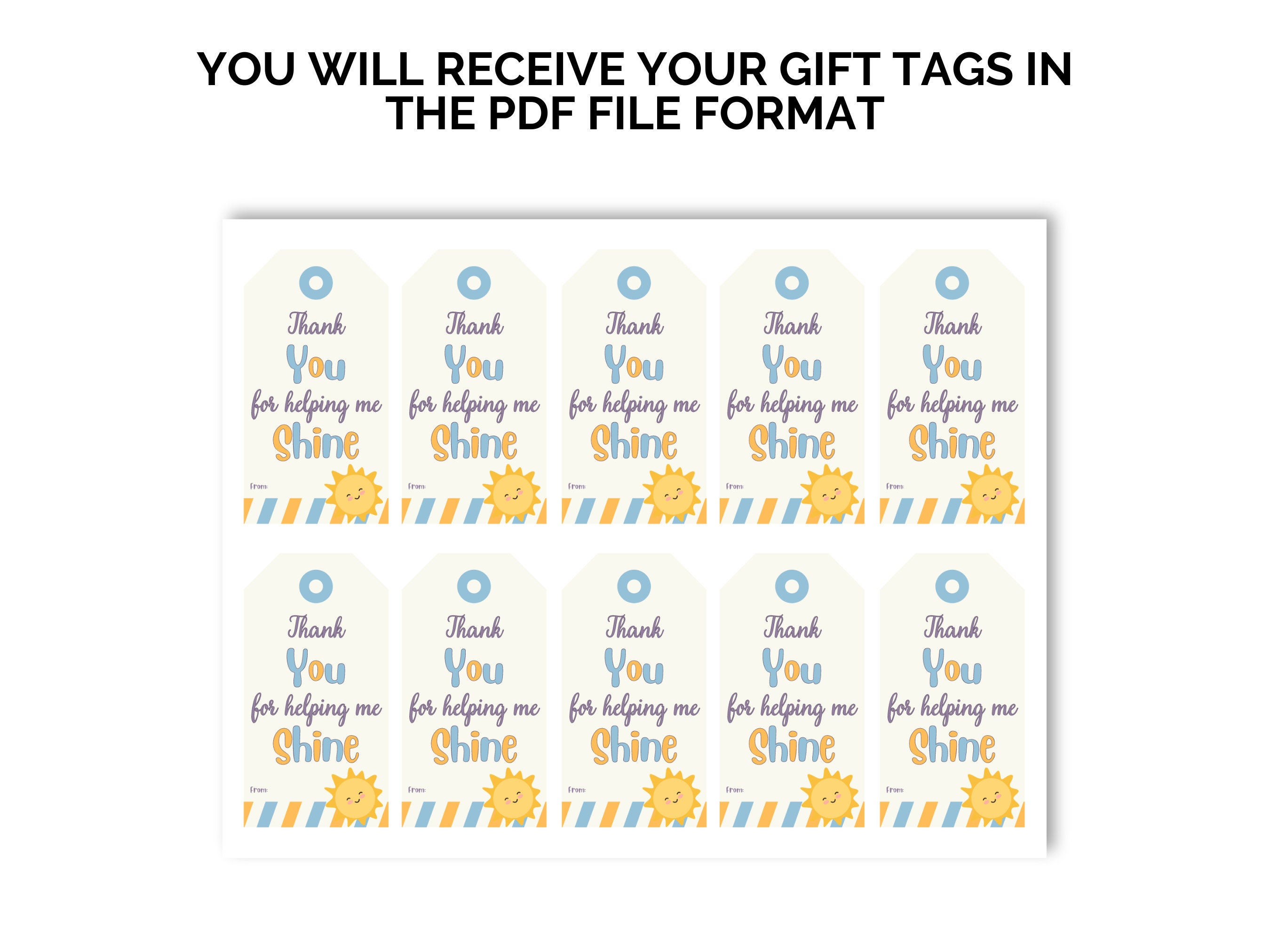 Teacher Appreciation Gift Tag, Teacher Appreciation Tags, Teacher Thank ...