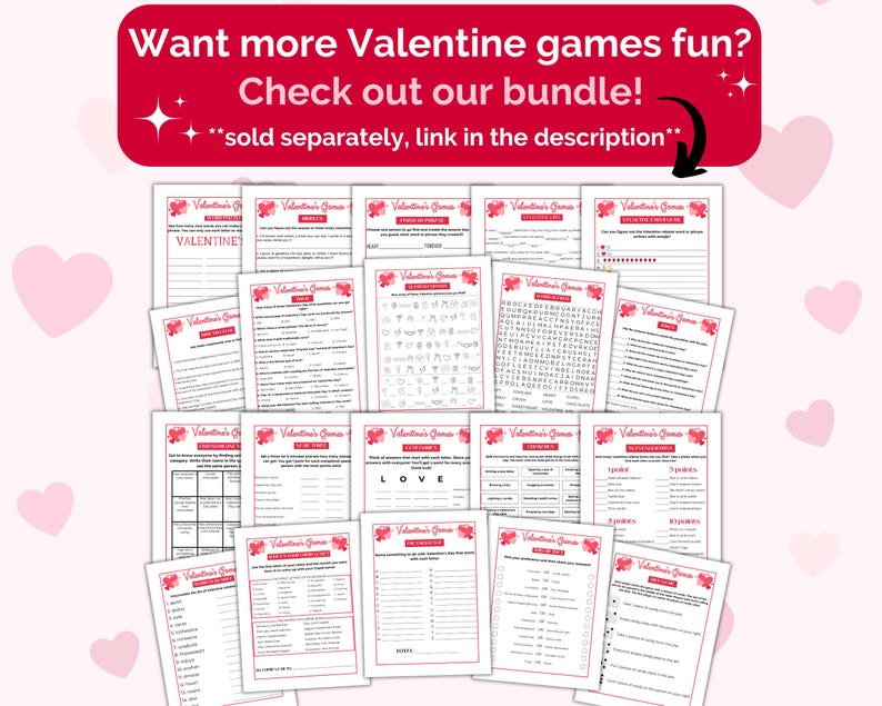 Valentine's Day Find Someone Who Game, Valentines Day Games, Valentines ...