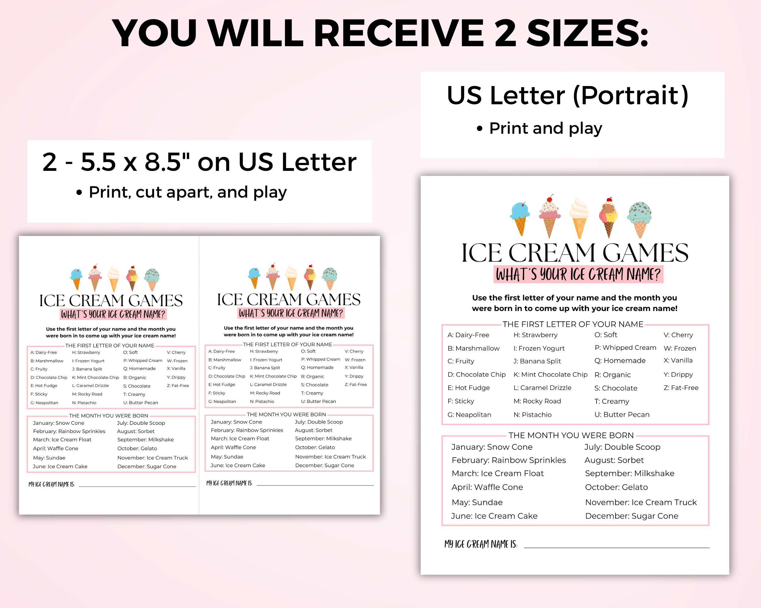 What's Your Ice Cream Name, Ice Cream Name Game, Ice Cream Name ...