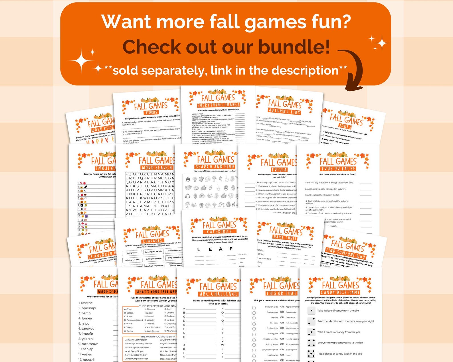 Fall Find Someone Who Game, Fall Find the Guest Bingo, Printable Fall ...