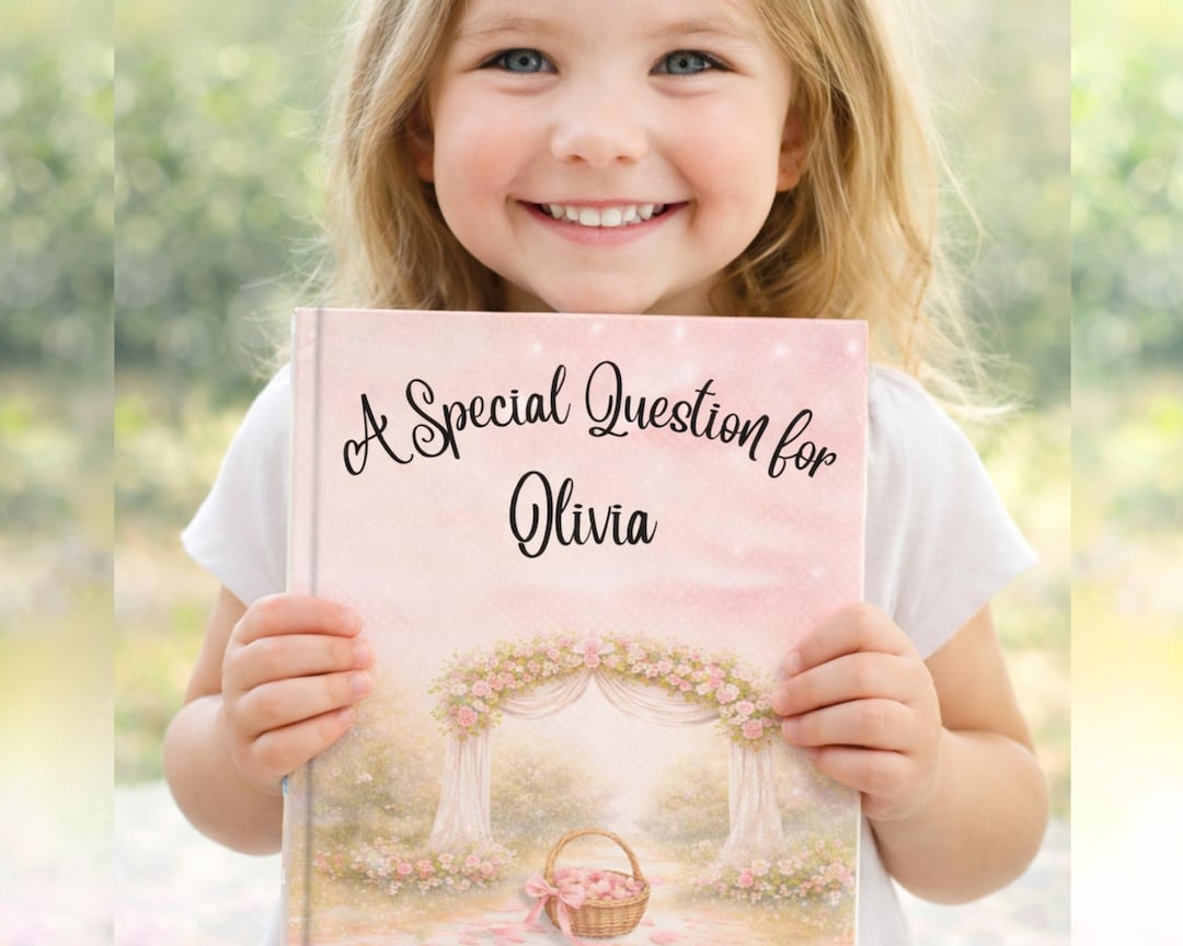 Personalized Flower Girl Book, Will You Be Our Flower Girl Proposal ...