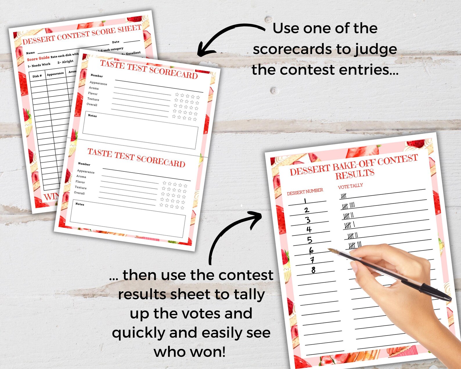 Dessert Bake-off Contest Kit, Dessert Contest, Dessert Competition ...