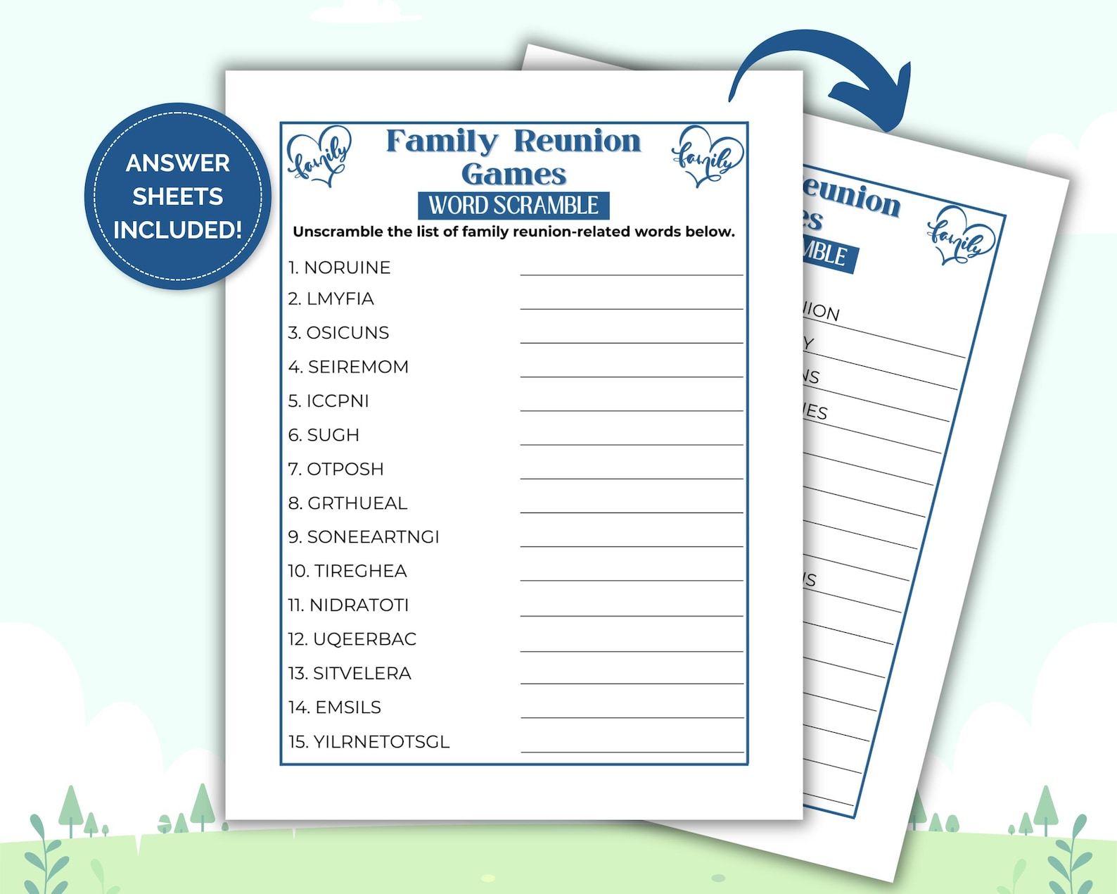 Family Reunion Games, Family Reunion Ideas, Family Reunion Party ...