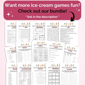 Ice Cream Find Someone Who Game, Ice Cream Game, Ice Cream Activity ...