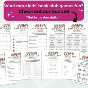 Kids Book Club Would You Rather Game, Kids Book Club Icebreaker Game ...