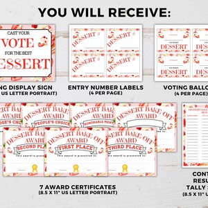 Dessert Bake-off Contest Kit, Dessert Contest, Dessert Competition ...