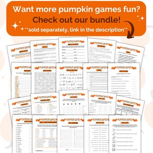 Pumpkin Trivia Game, Pumpkin Trivia, Pumpkin Printable Trivia, Pumpkin ...