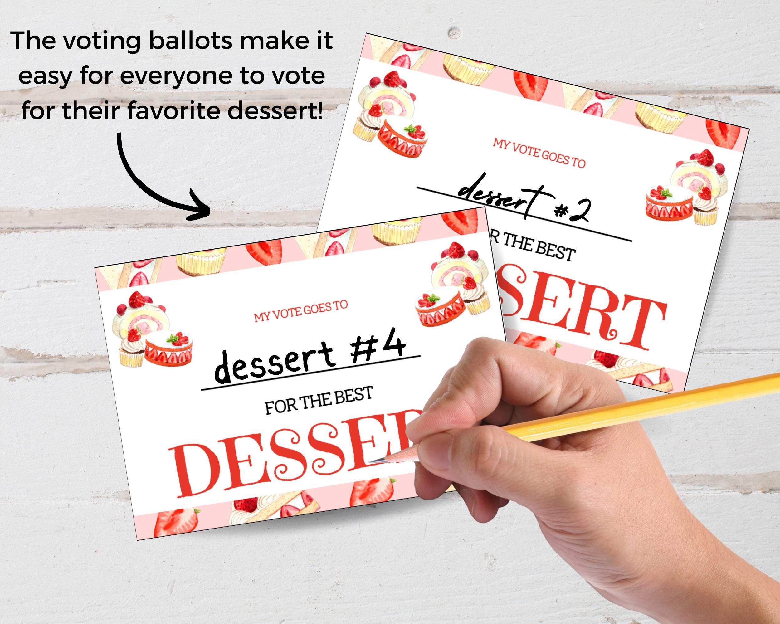 Dessert Bake-off Contest Kit, Dessert Contest, Dessert Competition ...