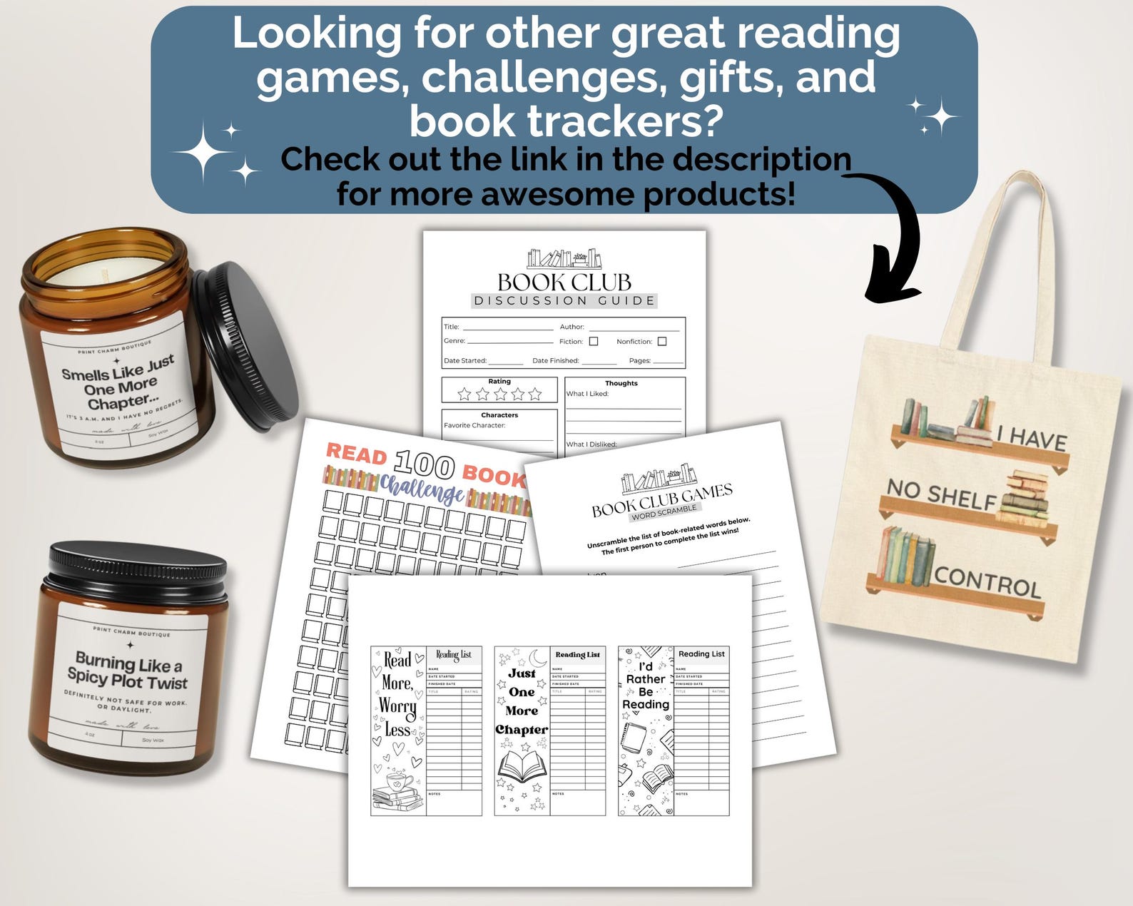 Book Club Discussion Guide, Book Review Guide, Book Club Printable ...